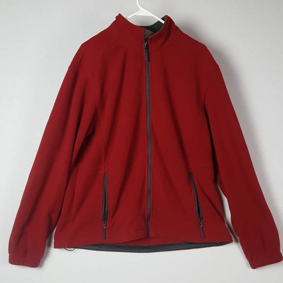Free Country | Jackets & Coats | Free Country Red Fleece Zippered ...